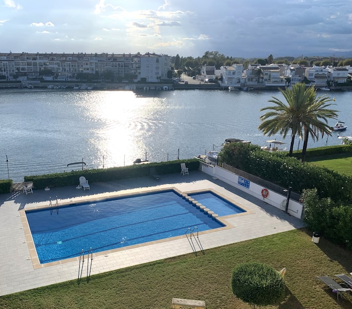 Lago Akoya Conserjería, Piscine Et Vue Lac - Empuriabrava