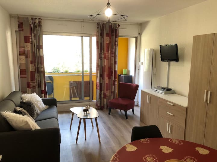 Studio 3* Cosy Avec Loggia & Vue Sur Le Col D'azet - Saint-Lary-Soulan