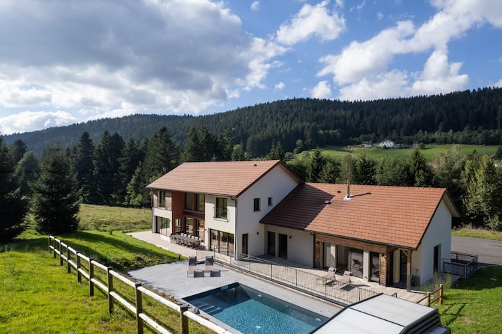 Villa Pleine Nature : Piscine 30°c, Spa, Sauna - Vosges