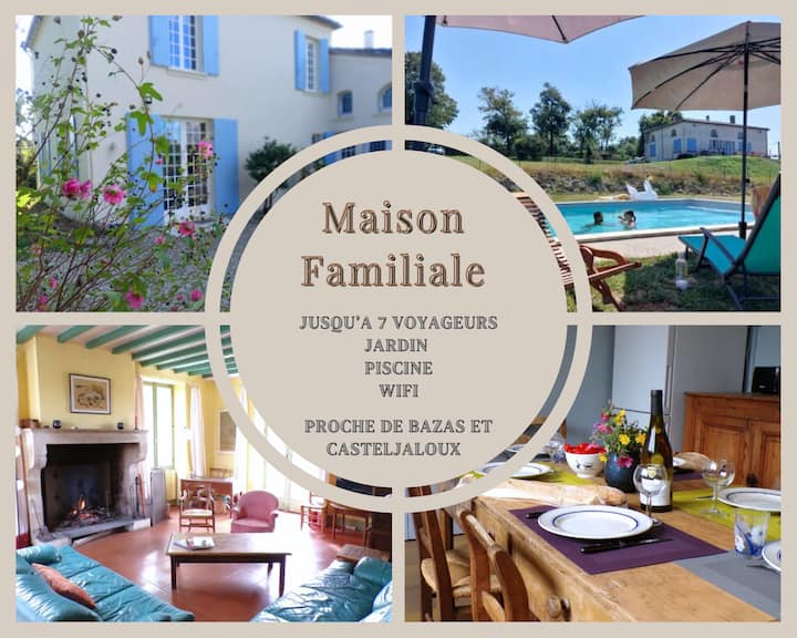 Gîte Avec Piscine Près De Bazas Et Langon - Bazas