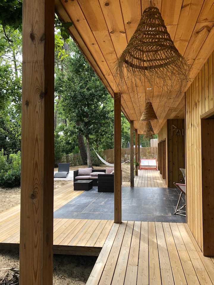 Maison Bois Au Coeur Du Golf - Biscarrosse