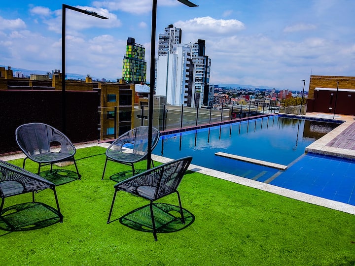 Beautiful Loft In Chapinero With Pool, Wi-fi - 521 - Bogota