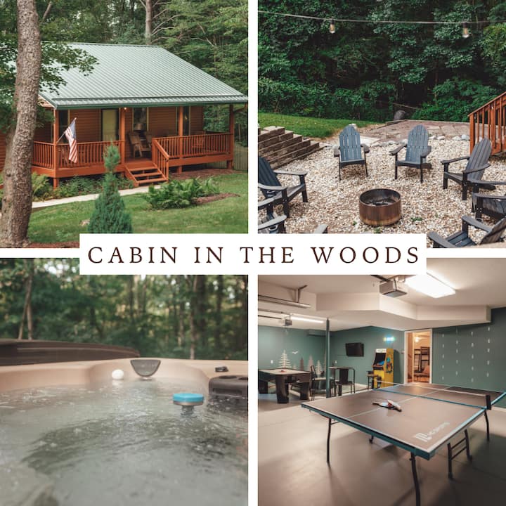 Hot Tub, Game Rm, Fire Pit - Luxury Hocking Cabin - Ohio