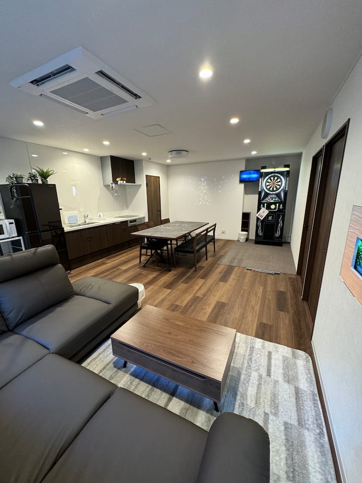 大阪港駅1分！81㎡2ldk・8名ok｜二重窓（防音対策）｜海遊館迄5分！usj!道頓堀迄20分！ - Ōsaka