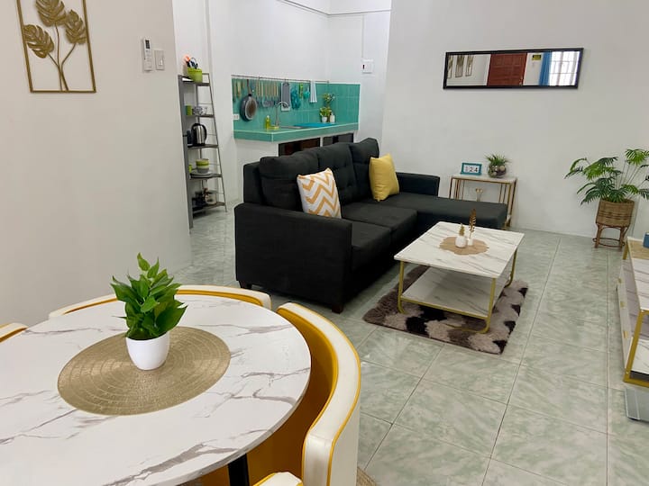 Stylish Apartment W/ Queenbed-netflix-kitchen - Angeles