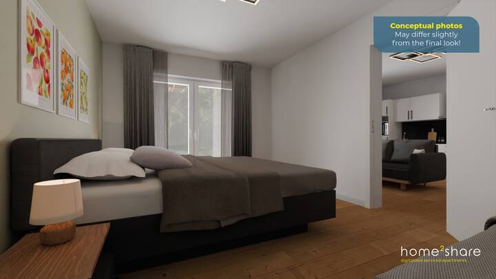 Stylish Apartment With Balcony | Home2share - Ostercappeln
