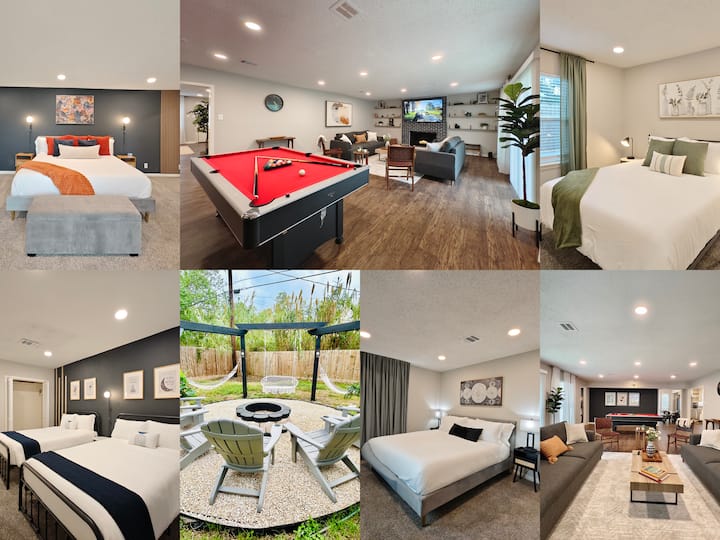 Stylish Escape – Nr Nrg W/ Comfort, Backyard & Fun - Houston, TX