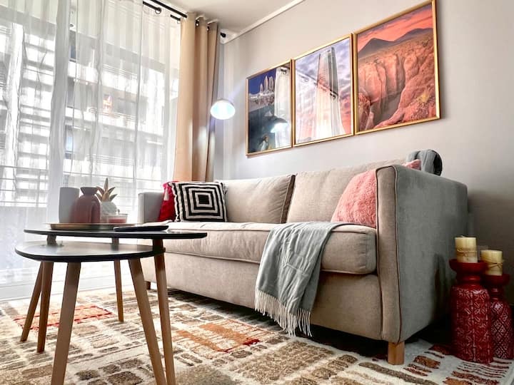 Nuevo Apart Santiago 5pax 2h1b Vista A La Ciudad - Santiago, Chile