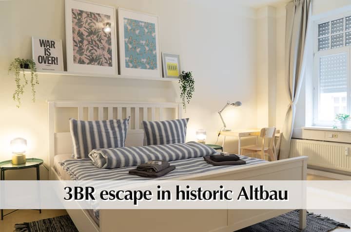Spacious & Central Period-apartment W/3br - Erfurt