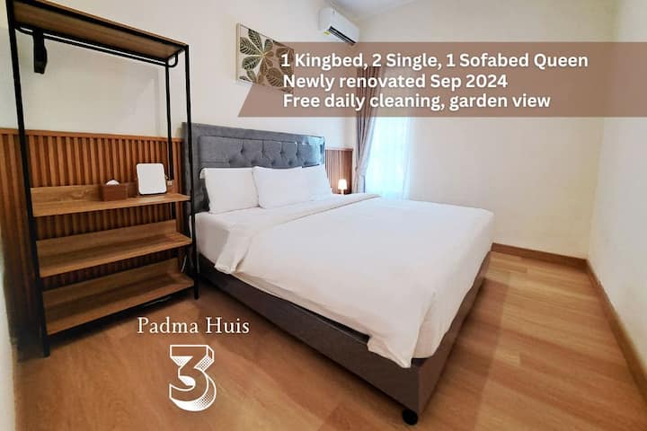 @Padmahuis 3 |  Kingbed, Twin, Sofabed Graha Padma - Semarang