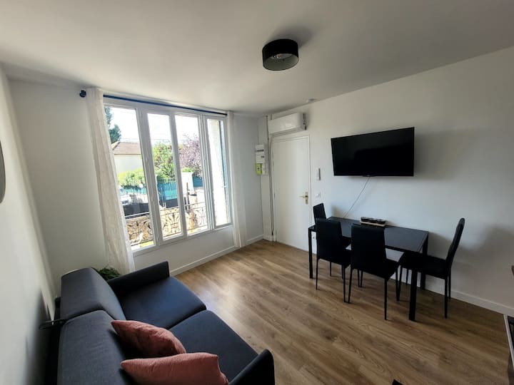 20 Min De Paris, Appartement Climatisé, Jardin, 4p - Villemomble