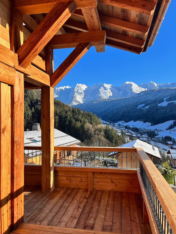 Chalet Neuf, Vue Sur Les Aravis, Bar, Jacuzzi - Le Chinaillon
