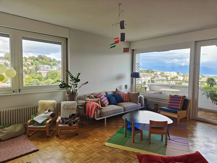 Magnifique Grand Appartement Vue Lac Et Alpes - Lausanne