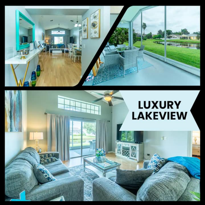 Retiro De Lujo Vista Lago | 4hab/2ba | 9 Personas! - Lakewood Ranch, FL