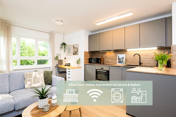 Staytime - Olive Nest | Top Lage | Balkon - Dresde