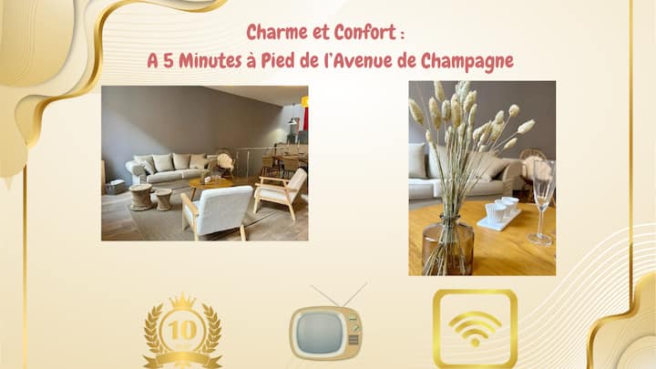 Chic: 4 Personnes Hypercentre  Emplacement Parfait - Épernay