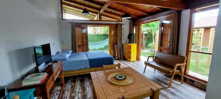 Estúdio Aconchegante Com Varanda E Praia A Pé - Brazilië