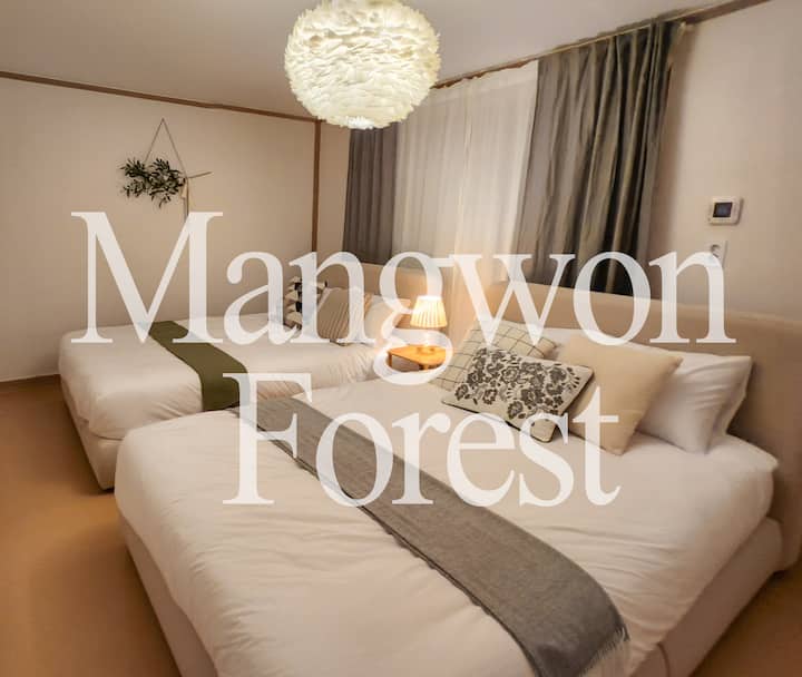 [합법숙소]방 3개,침대6개,욕실2개#망리단길#망원시장 2분#마포/홍대#yg엔터#블랙핑크 - Bucheon-si