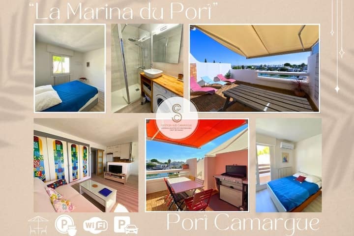 *La Marina Du Port* Port Camargue - Terrasse&wifi - Le Grau-du-Roi