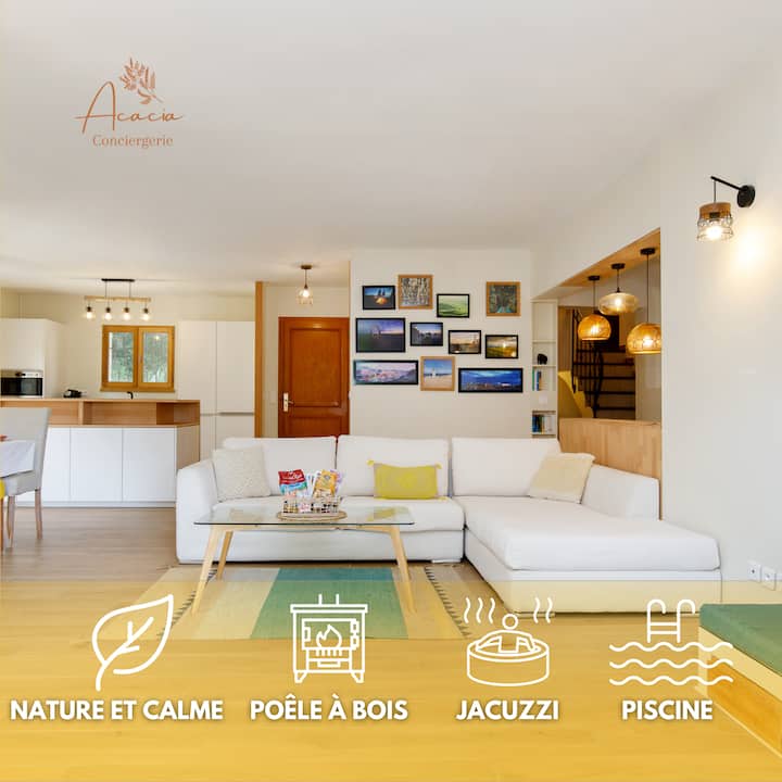 "Villa Des Chênes" Piscine/jacuzzi/ Nature - Grasse