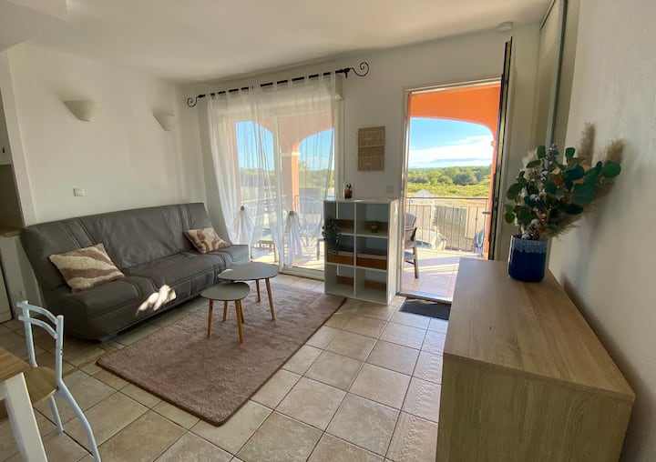 Bel Appartement Au Calme Vue Golf + Clim + Piscine - Béziers