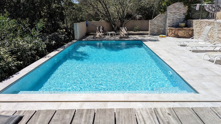 Villa Vue Mer, 3 Chambres Et Piscine Chauffée - Palombaggia