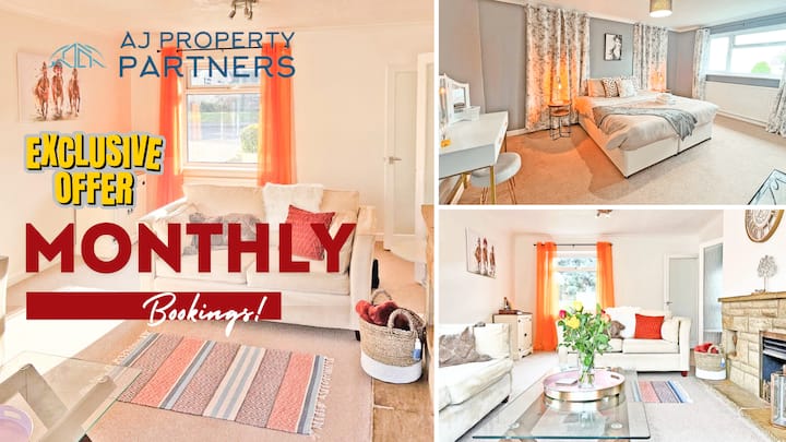 Spaciousdetachedhome|4br|wififreeparking |20%off - Cheltenham