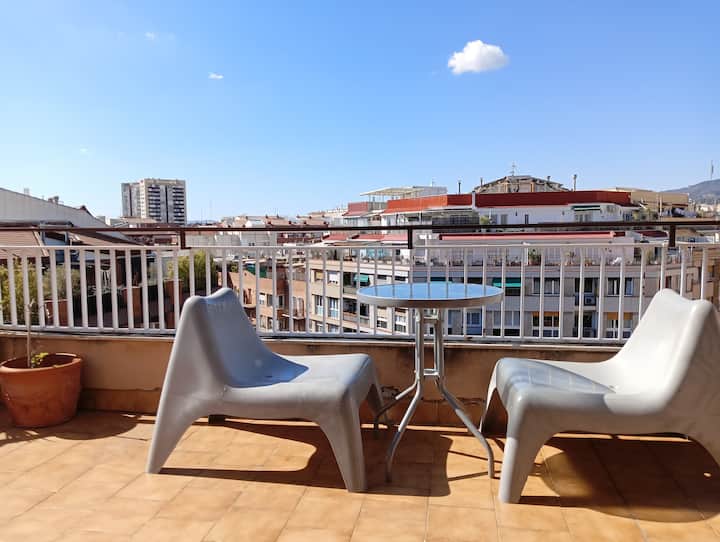 ÁTico Centrico Con Vistas A Barcelona - Barcelona