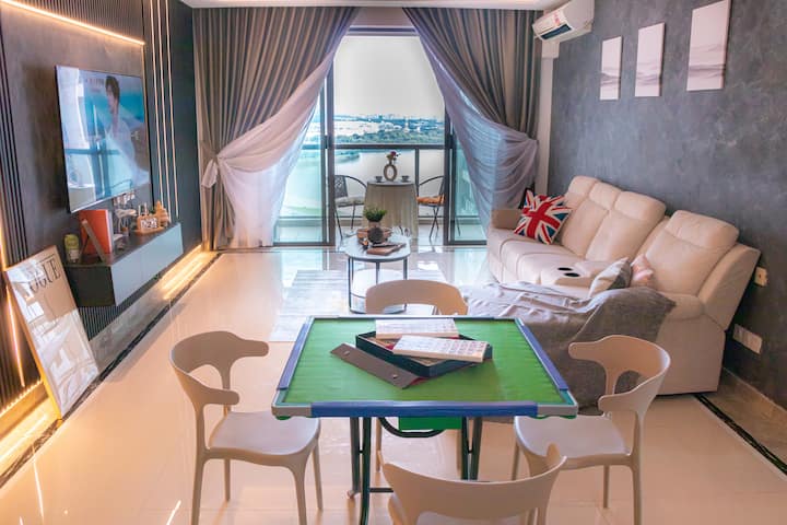 R&f Seaview Oasis @ 4br Coastal Retreat | 14-16pax - Johor Bahru