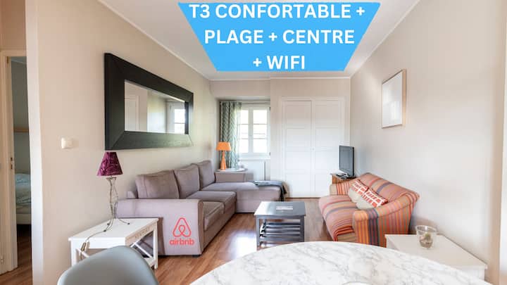 Confortable T3 Proche Plage Centre Ville - Wifi - Le Touquet-Paris-Plage