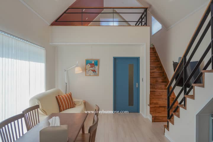 [더블유빌리지 201] 함덕해수욕장 15분/숲속 마을 복층 타운하우스 - Jeju-si