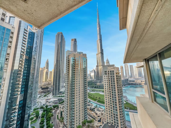 2br W/ Burj & Fountain View | Steps To Dubai Mall - Dubai