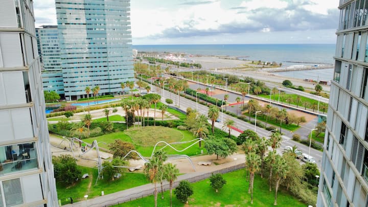 Luxury Beach Apartment(parking Free) - Badalona