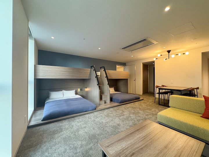 キッチン付きアパートメントホテル|107㎡|最大14名 - Nagoya