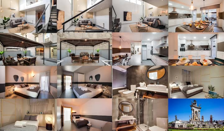 Nice 4 Bedroom Apartment "Sants" Capacity 8 People - Molins de Rei