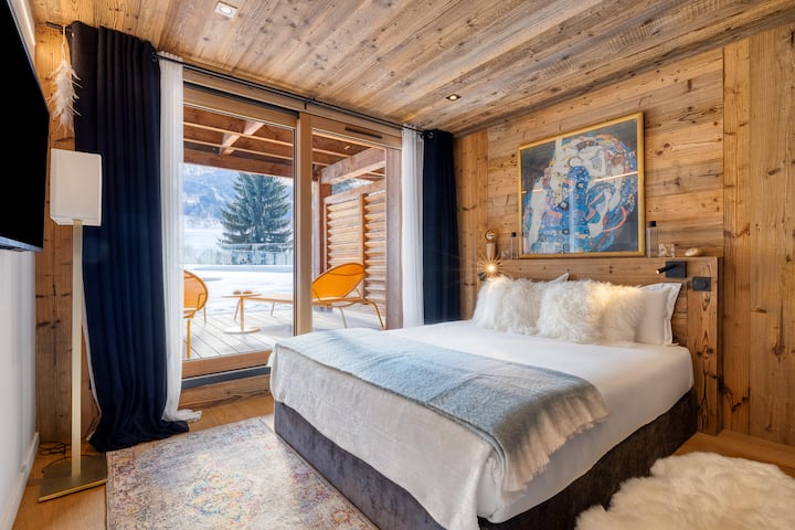 Fitzroy Purple•vue Mont-blanc Piscine Sauna Hammam - Combloux