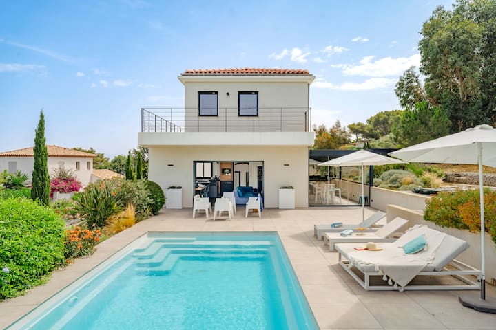 Villa Hedone - Piscine Chauffée - Vue Mer - Île de Porquerolles
