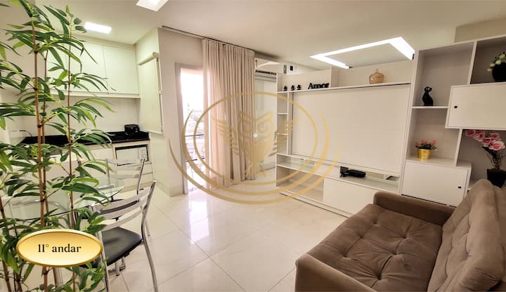 Excelente Flat 1/4 Mobiliado (11º Andar) - Goiânia