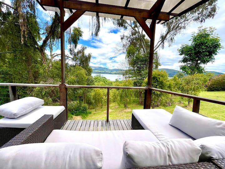 Cabaña Rústica En Club Náutico - Represa De Tominé - Guatavita