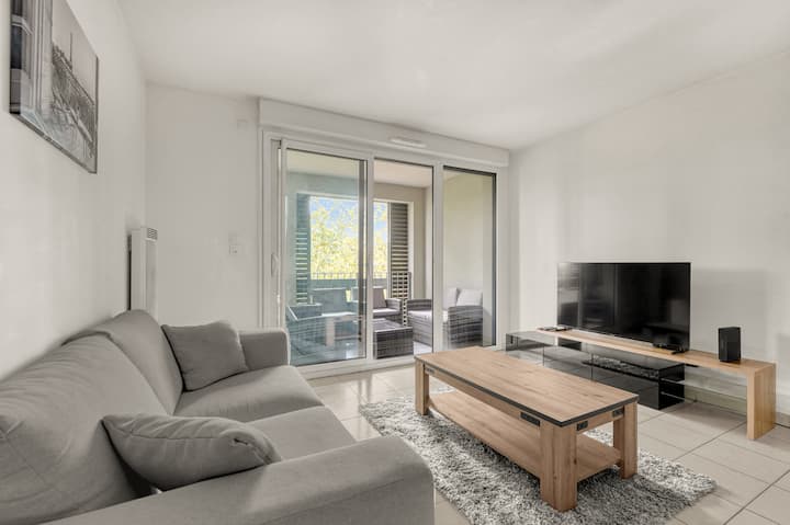 Grand Appartement - Stadium - Parking - Terrasse - Toulouse