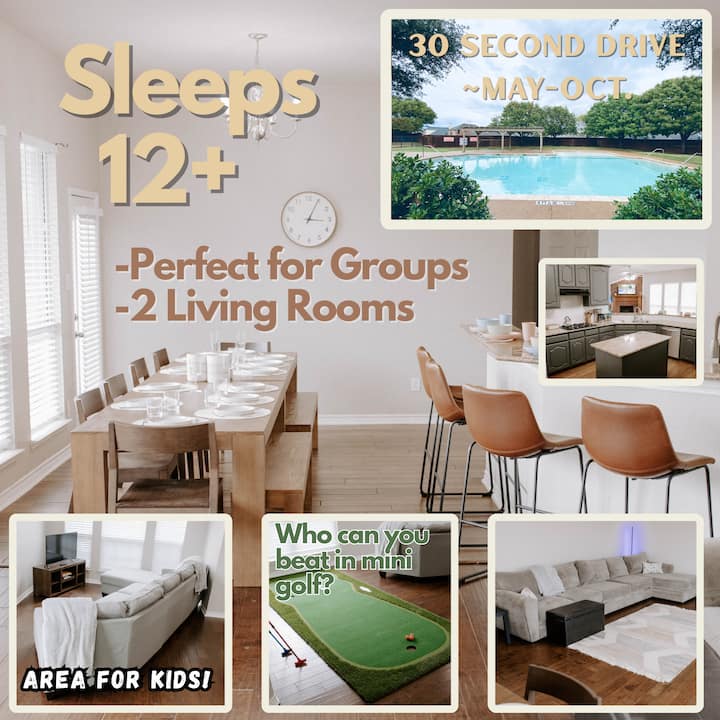 Frisco Getaway – Sleeps 12+ | Perfect For Groups - Frisco, TX