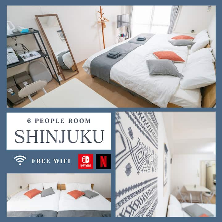 Shinjuku/shibuya/6 People/netflix/free Wi-fi - Shinjuku
