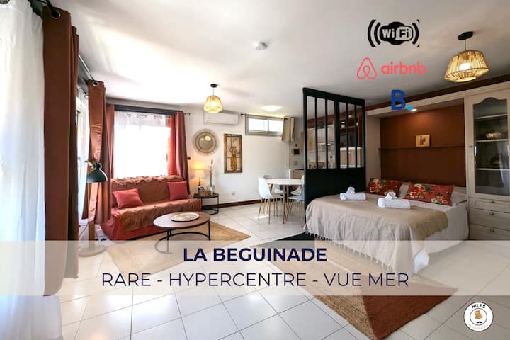 La Beguinade ~ Rare ~ Vue Mer Hypercentre - Saint-Gilles les Bains