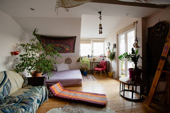 Last Floor Attic Room With Big Balcony,city Center - Berlin