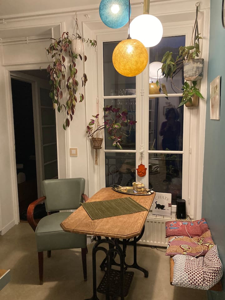 Chambre Hyper Cosy Sur Jardin Fleuri Et Très Calme - Paris