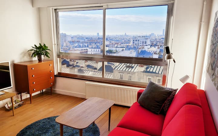 Chambre Privée Calme, Avec Vue Magnifique - Paris