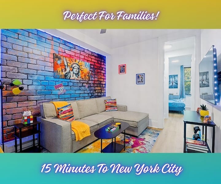 Bright Fun-filled Stay | 15 Mins To Nyc - Hoboken, NJ