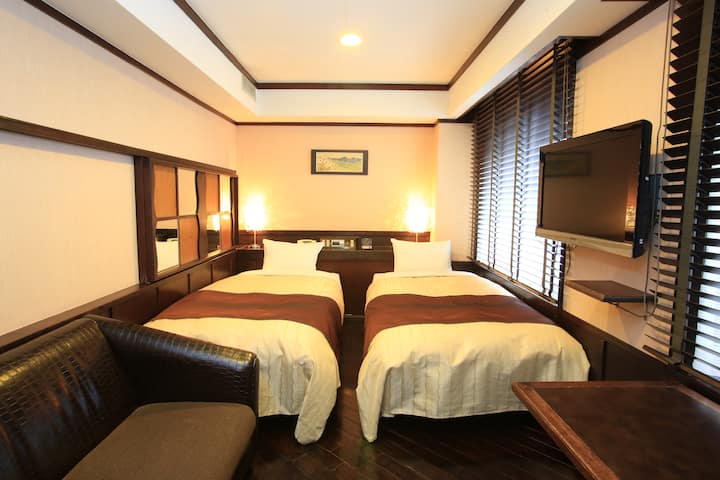 【Near Station!】relax Twin (Non-smoking) / 2ppl - Matsumoto