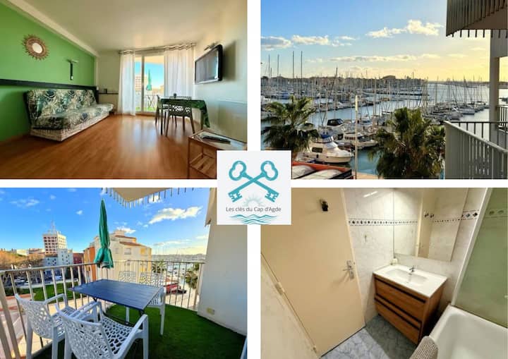 Port Dauphin Centre Studio+wifi+vue Port&piscine - Agde