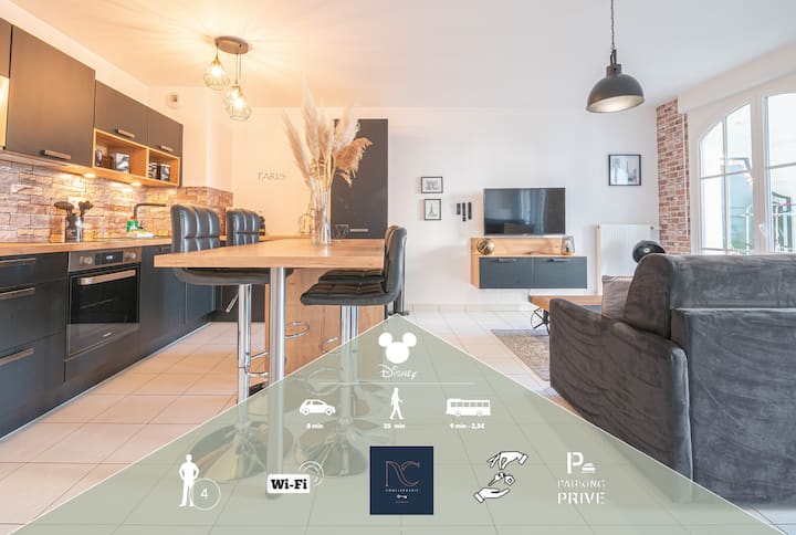 *Disneyland-paris* 4 Pers, Wifi, Parking - Serris